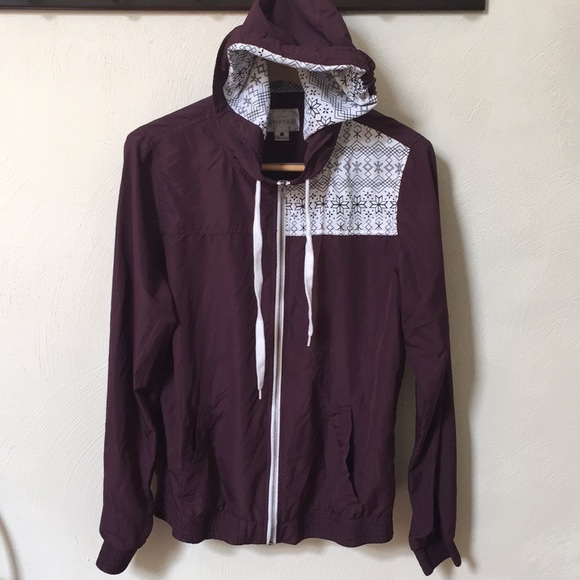 Empyre | Jackets & Coats | Empyre Light Weight Burgundy Windbreaker ...